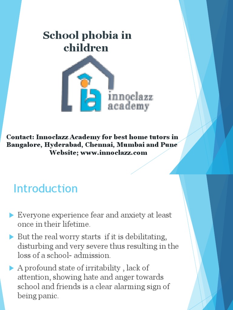 School Phobia Poerpoints | PDF | Phobia | Anxiety