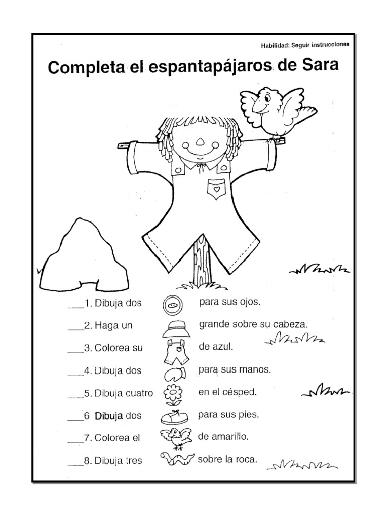 Dibuja Siguiendo Instrucciones | PDF