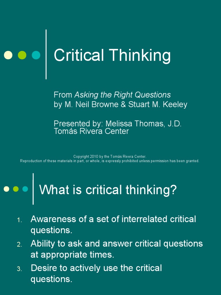 CriticalThinking 1 | PDF | Ambiguity | Reason