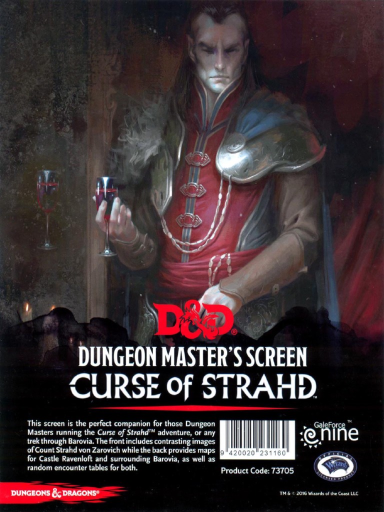 DM Screen - Curse of Strahd | PDF
