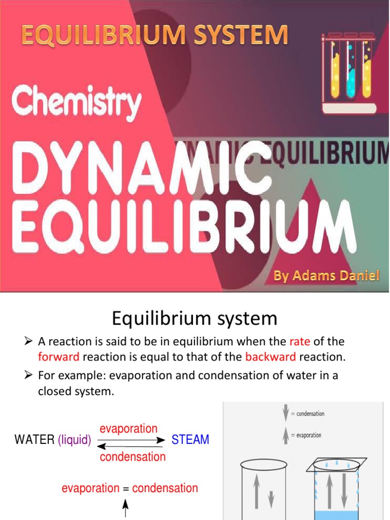 Equilibrium System | PDF | Chemical Equilibrium | Reaction Rate