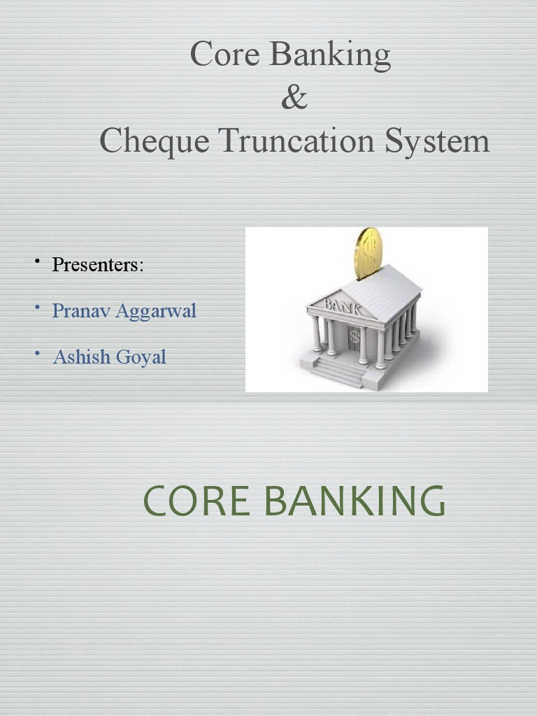 BANKING Cheque Truncation System | PDF | Cheque | Banks