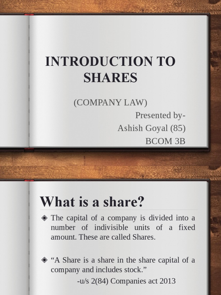 Introduction To Shares | PDF | Preferred Stock | Stocks