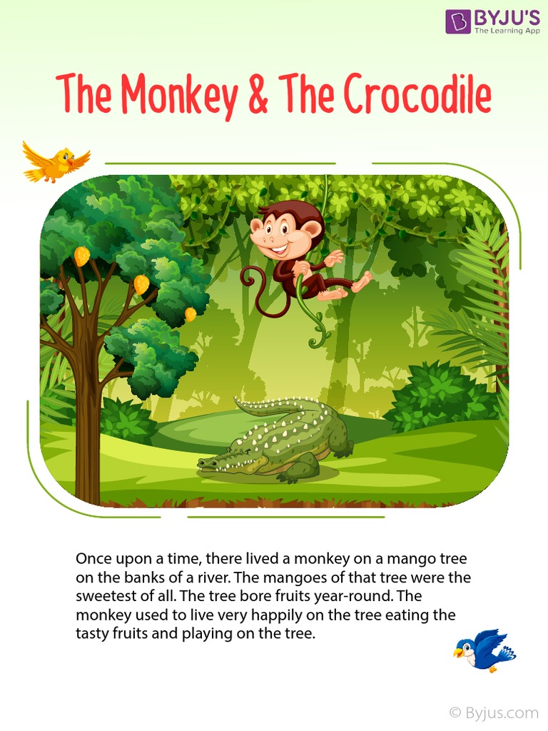 The Monkey and the Crocodile Story | PDF