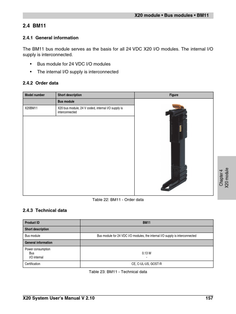 X20 Module - Bus Modules - BM11 | PDF | Relative Humidity | Nature