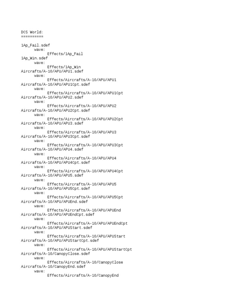 Sdef and Wave List | PDF | Aerospace | Spaceflight Technologies