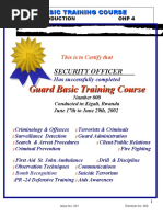 Security Guard HANDBOOK | PDF | Security Guard | Hand