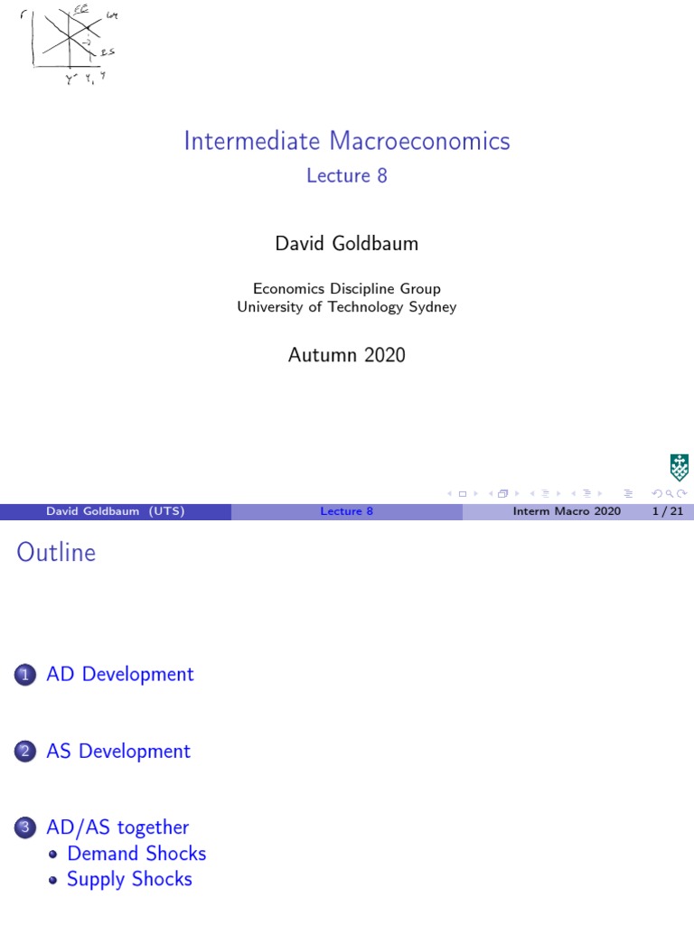 Intermediate Macroeconomics: David Goldbaum | PDF | Economic ...