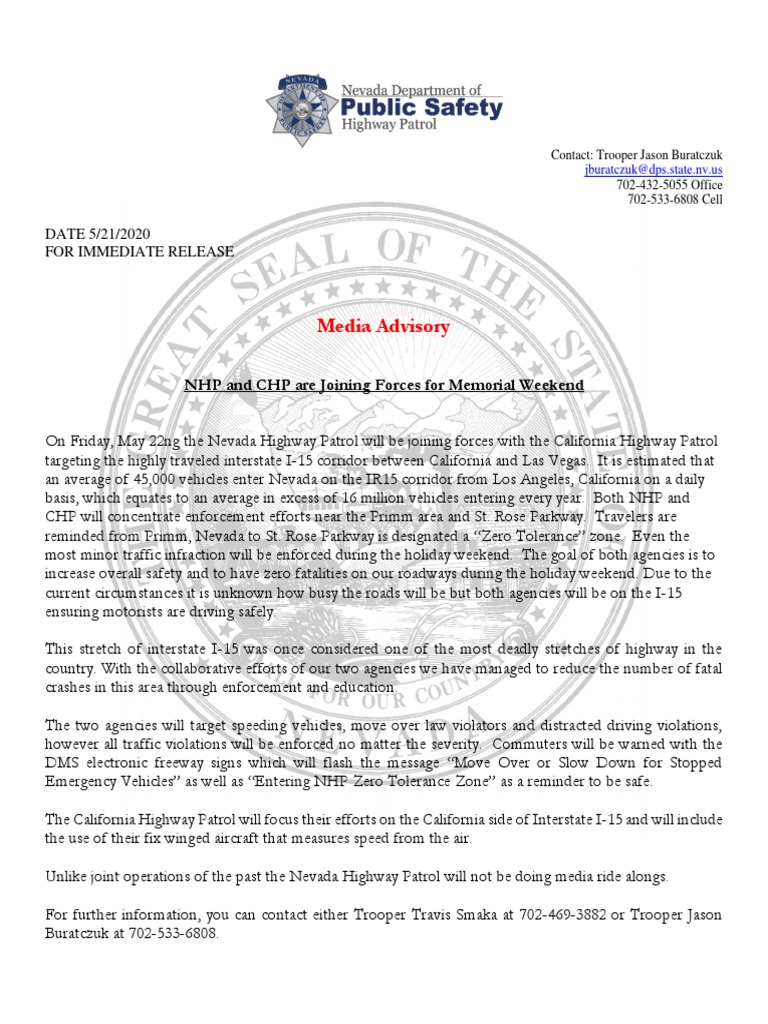 NHP CHP Enforcement 1 | Download Free PDF | California Highway Patrol ...