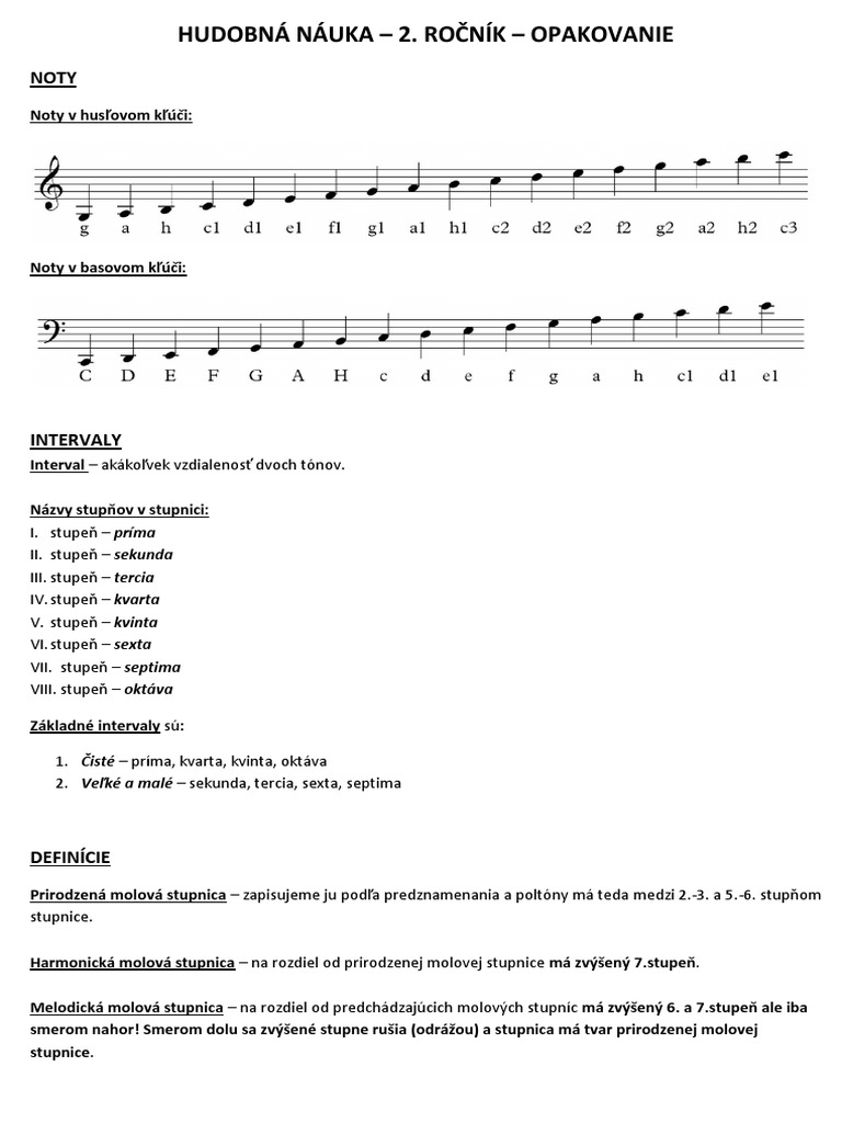 Opakovanie-2 Rocnik PDF | PDF