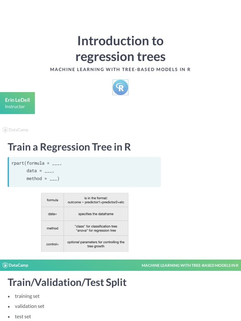 Machine Learning with Tree-Based Models in R: An Introduction to ...