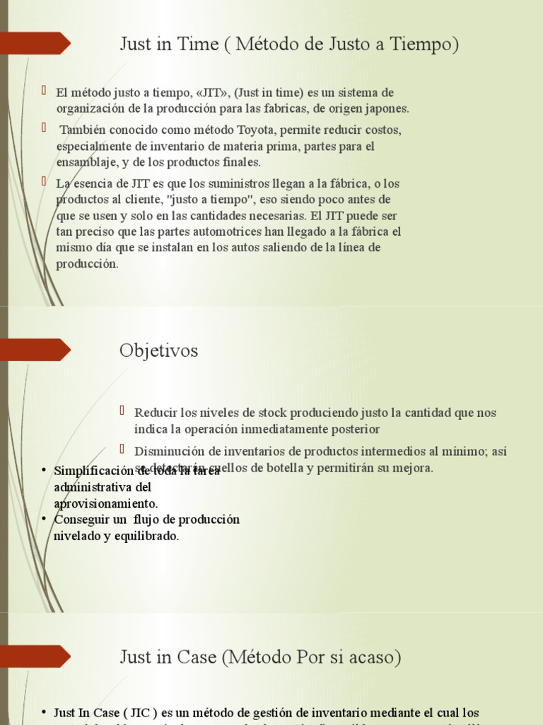 Jic y Jit | PDF | Inventario | Economias