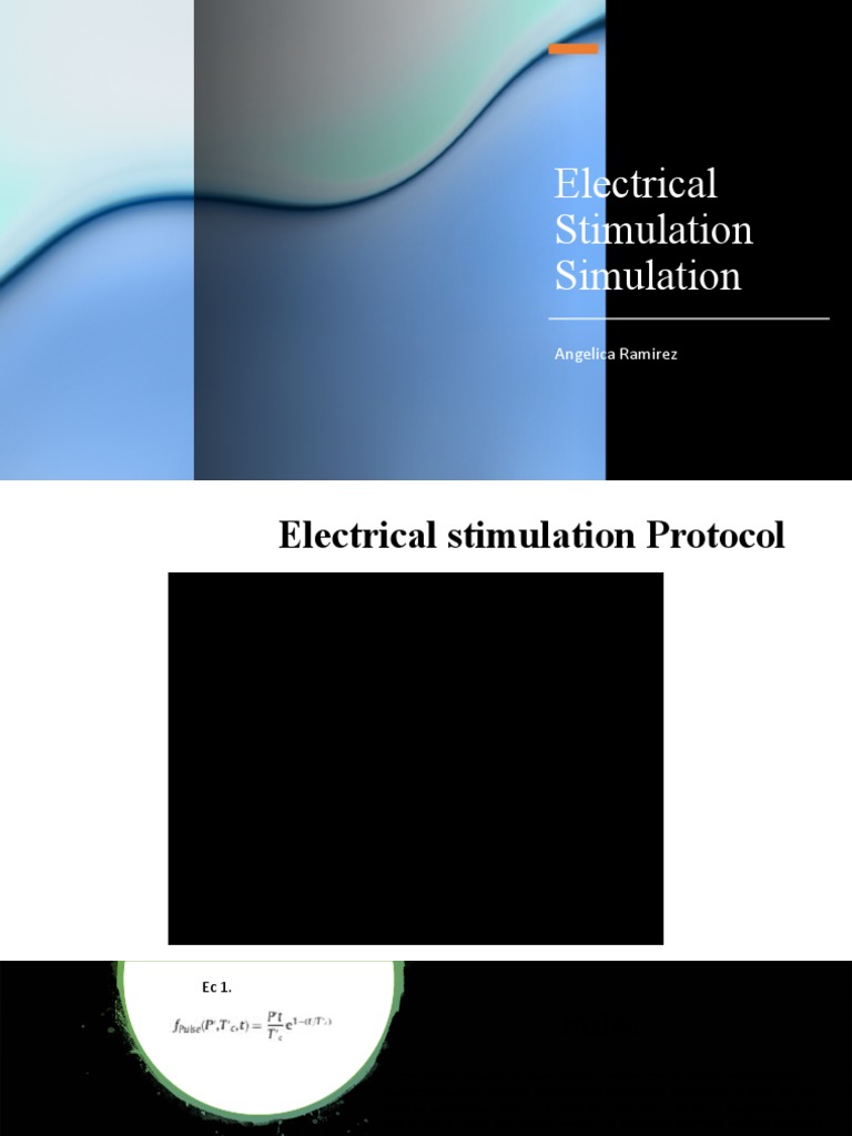 Electrical Stimulation Simulation: Angelica Ramirez | PDF | Muscle ...