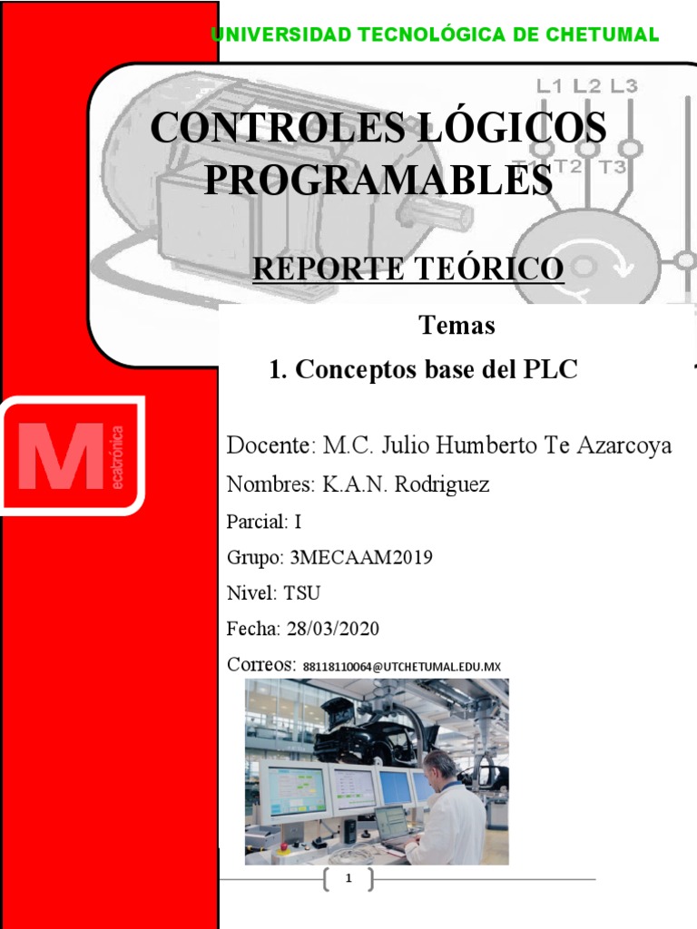 Reporte PLC | PDF | Controlador lógico programable | Hardware de la computadora