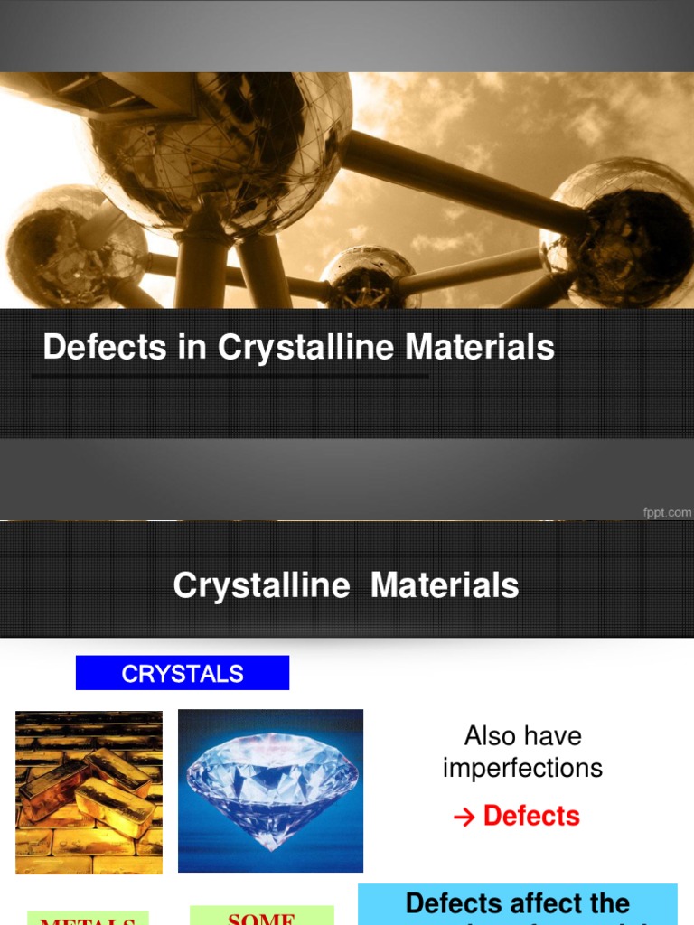 05 - Defects in Crystalline Solids PDF | PDF | Dislocation ...
