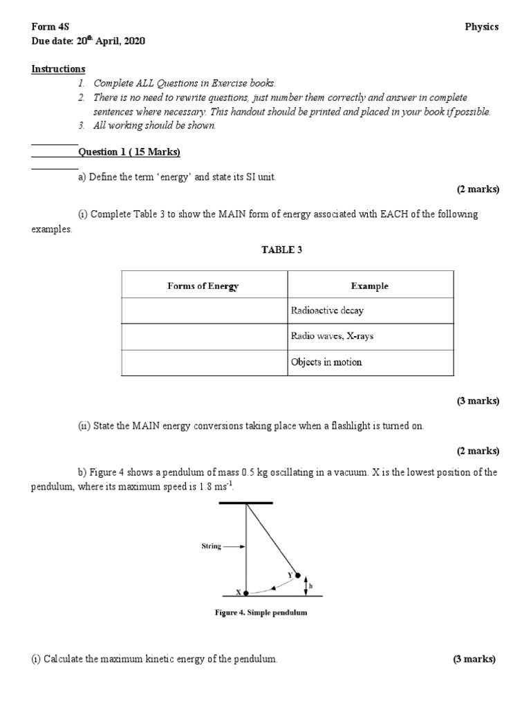 Form 4 Physics Revision | PDF | Temperature | Thermometer
