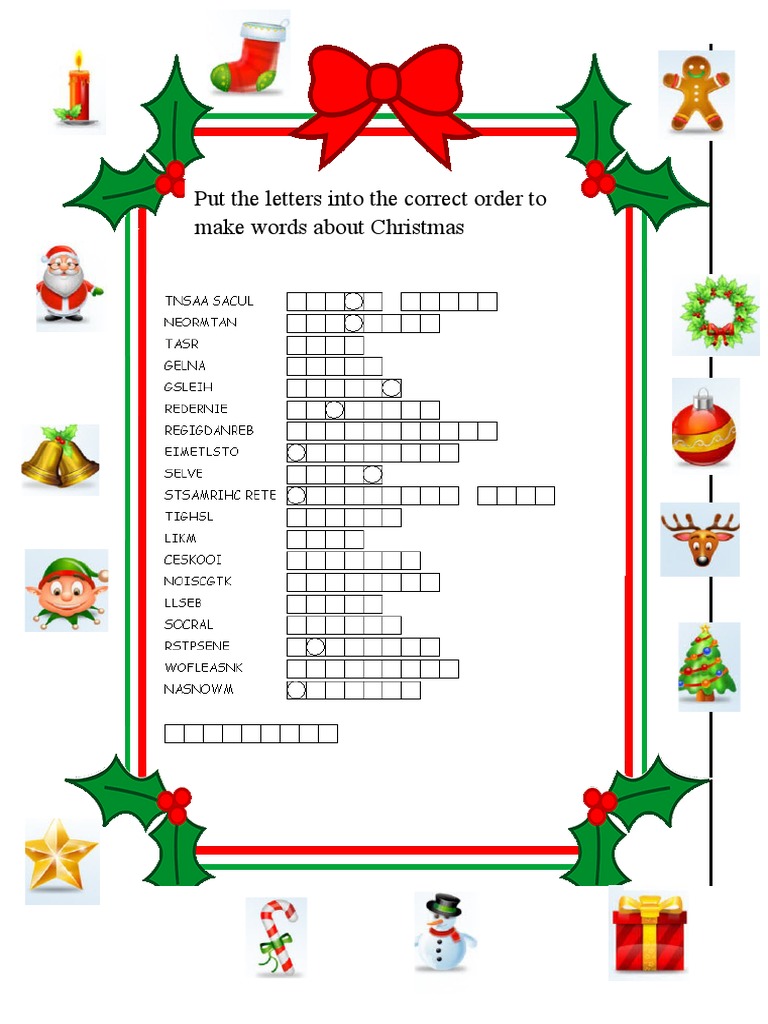 Christmas Words | PDF