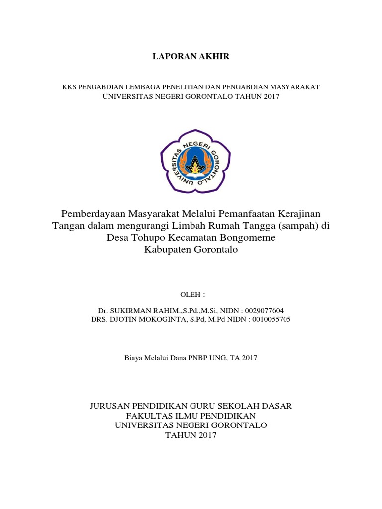 Pemberdayaan Masyarakat Melalui Pemanfaatan Kerajinan Tangan Dalam ...