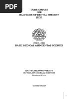 BDS Curriculum (1st Year - Final Year) RGUHS | PDF | Dental Degree | Neck