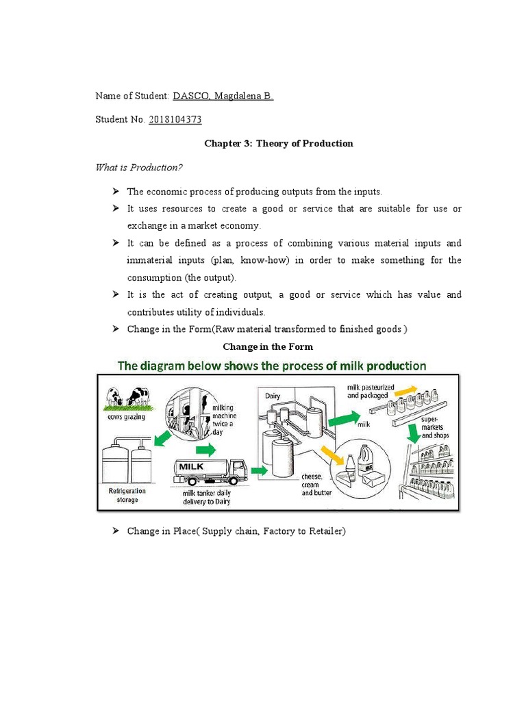 Chapter 3 Theory of Production | PDF | Factors Of Production | Capital ...