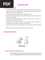 Compressed Gas Cylinder Safety Inspection Checklist: Sl. No Description ...