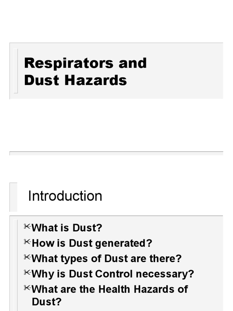 Dust | PDF | Dust | Occupational Safety And Health