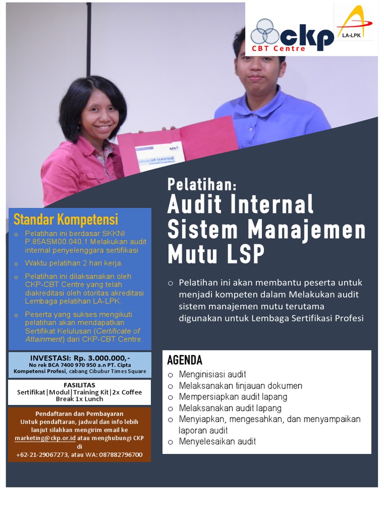 Audit Internal Sistem Manajemen Mutu LSP | PDF