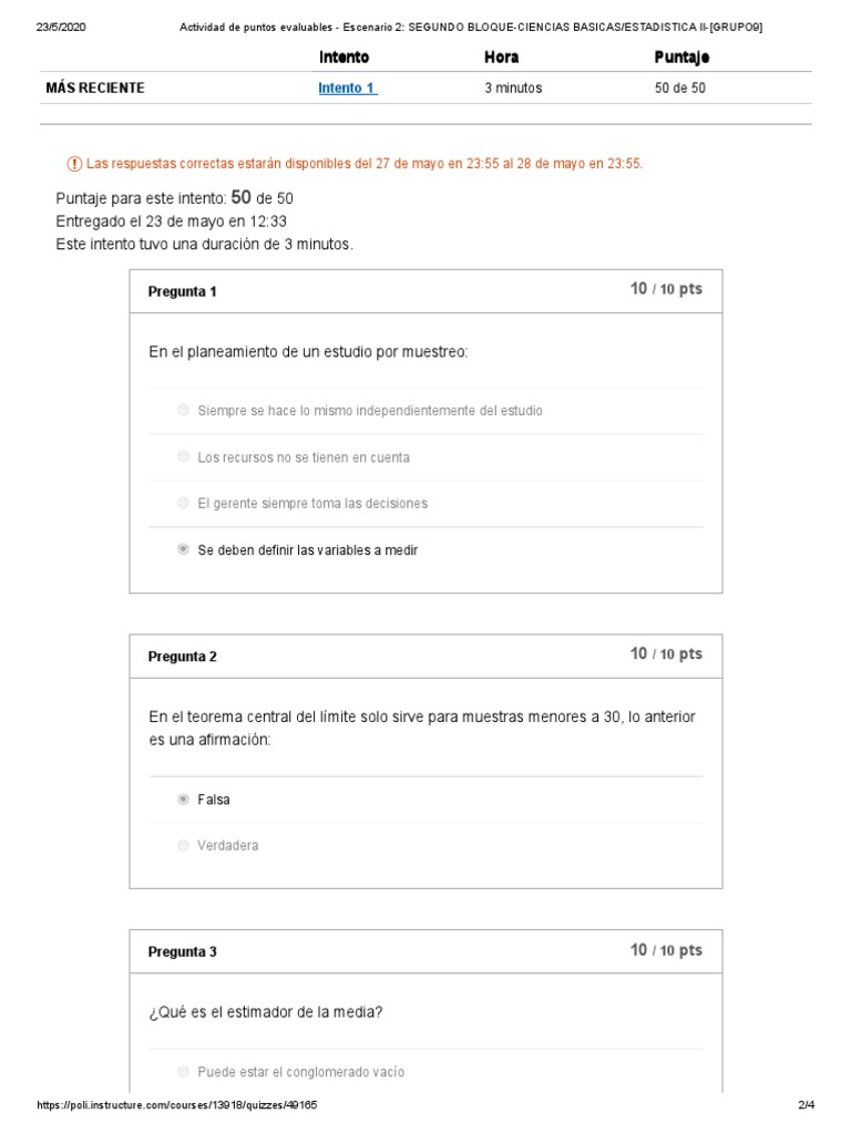 Actividad de Puntos Evaluables - Escenario 2 - Segundo Bloque-Ciencias Basicas - Estadistica II ...