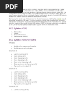 ICSE Class 1 Syllabus | PDF