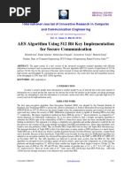 AES-512 FPGA Architecture Design | PDF | Cryptography | Key (Cryptography)