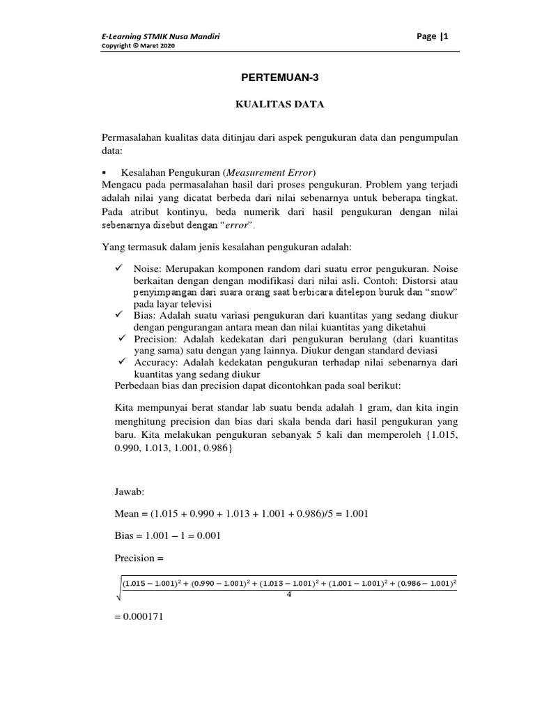 Pertemuan 3 Data Mining | PDF