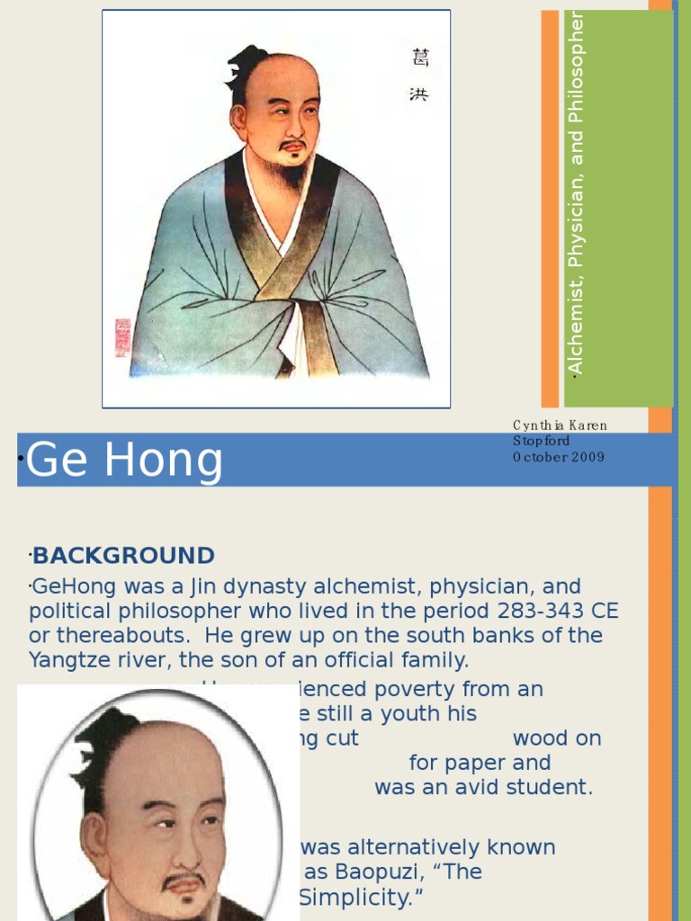 Ge Hong Presentation | PDF | Medicine | Wellness