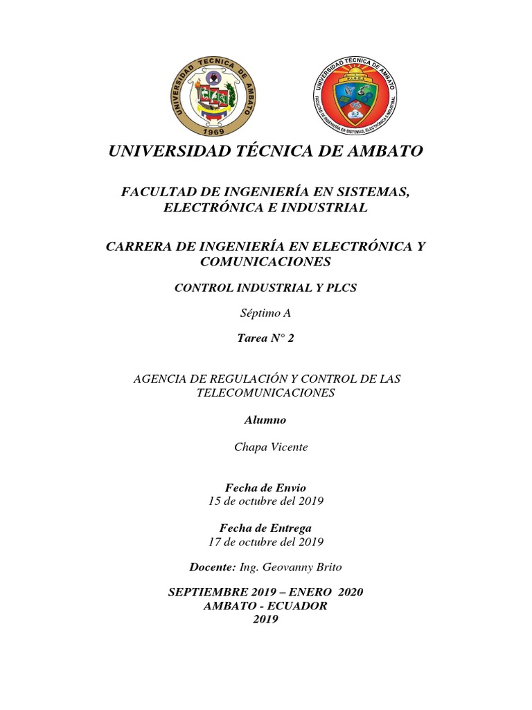 Funciones y Estructura de ARCOTEL Ecuador | PDF | Telecomunicación ...