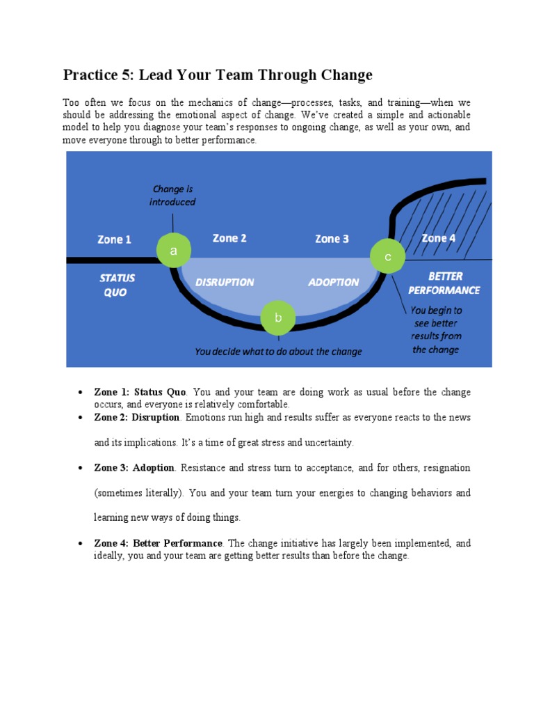 Practice 5: Lead Your Team Through Change | PDF