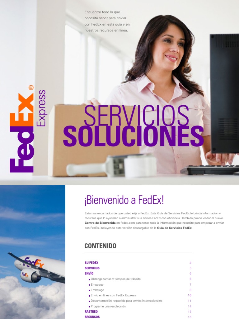 Guia de Servicio Fedex | PDF | aduana | Servicio al Cliente