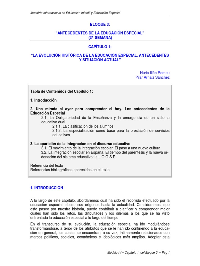 Modulo04 Bloque03 Capitulo01 PDF | PDF | Educación especial | Invalidez