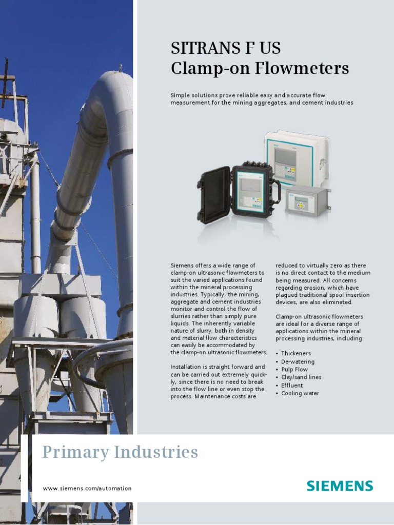 Clamp-On MAC Flyer | PDF | Flow Measurement | Applied And ...