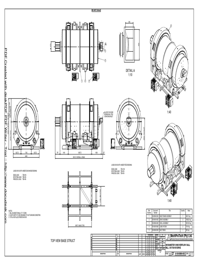 Grinding Mill Drawings PDF | PDF | Mechanical Engineering | Machines