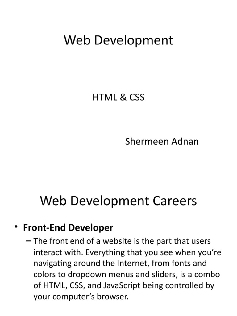 Lecture 1 HTML & Css | PDF | Hyperlink | Html Element Lecture 1 HTML & Css | PDF | Hyperlink | Html Element