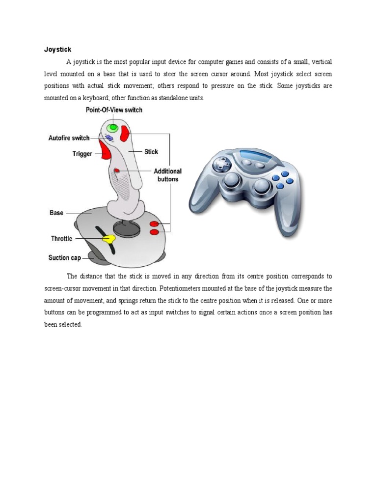 Joystick | PDF | Technology & Engineering