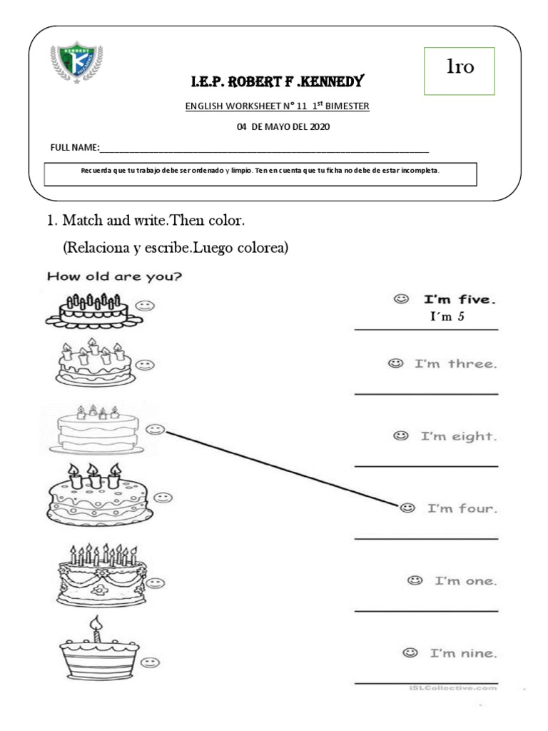 Actividades "How Old Are You?" | PDF