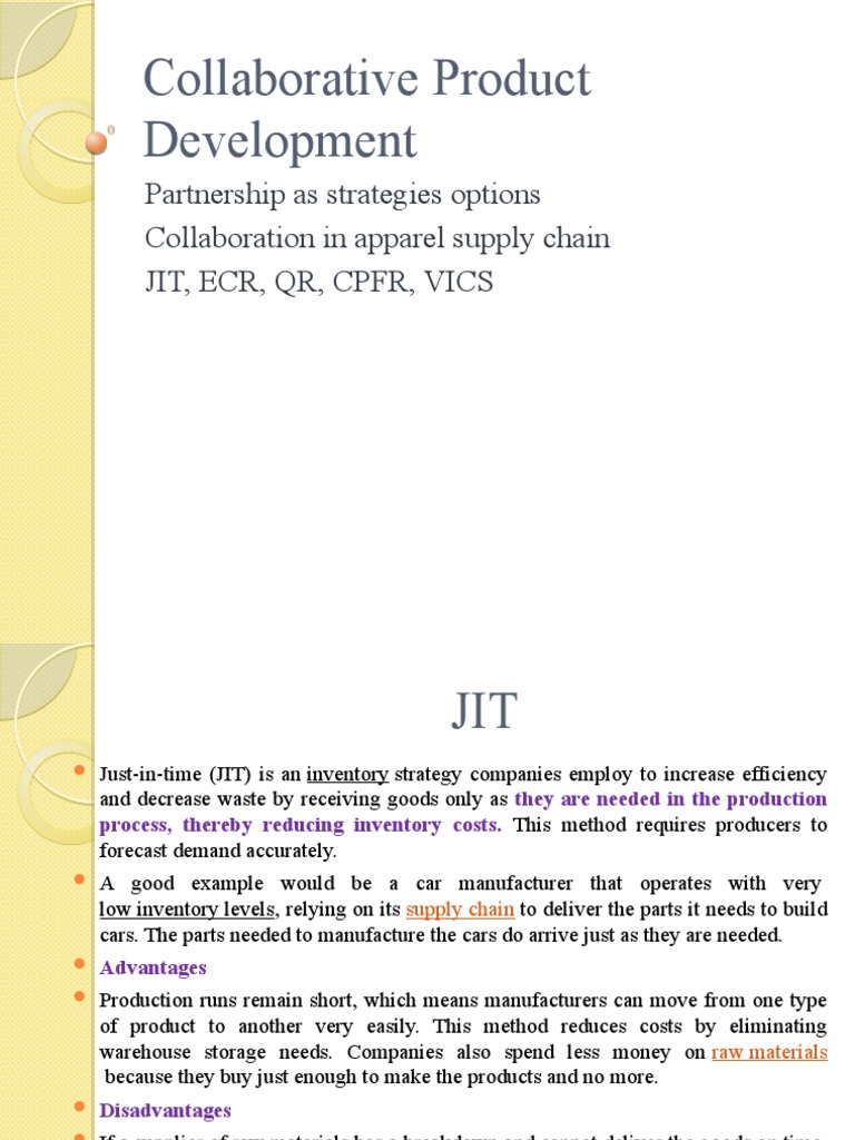 Lecture 10 Collaborative Product Development | PDF | Inventory | Supply ...