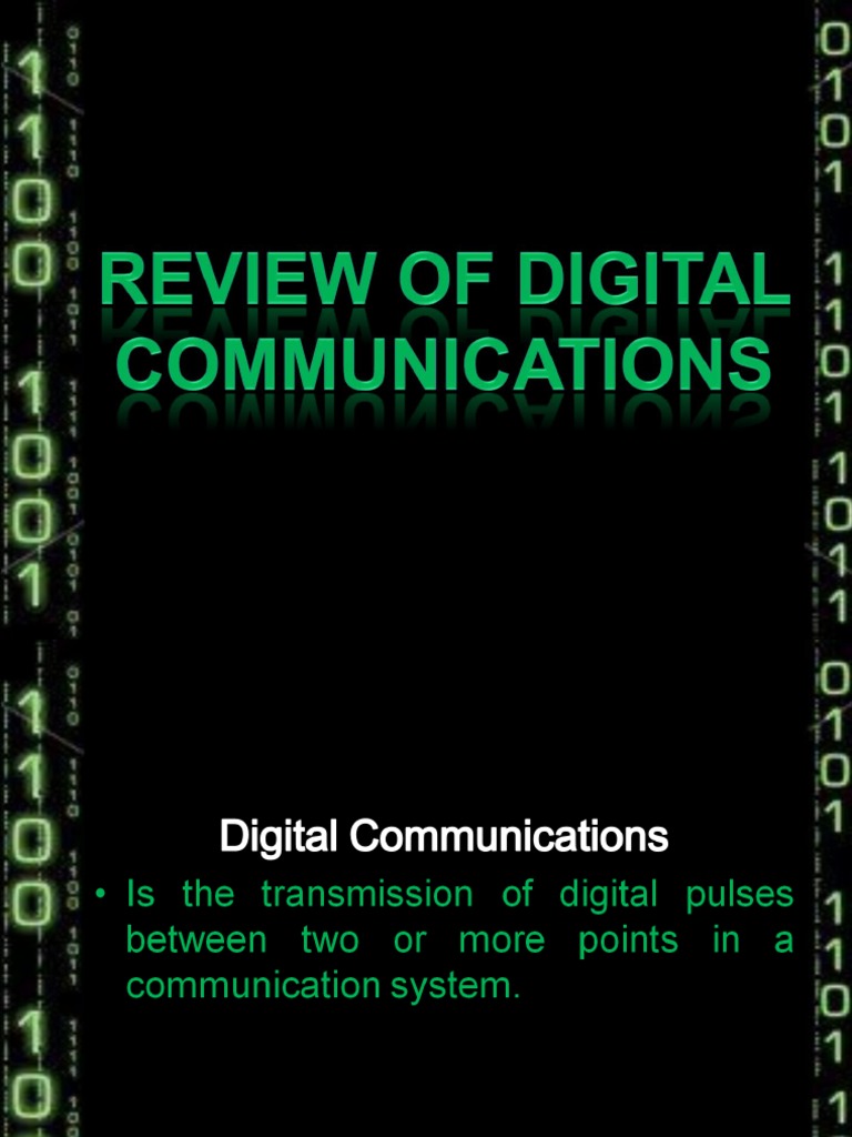 Digital Communications | PDF | Modulation | Duplex (Telecommunications)