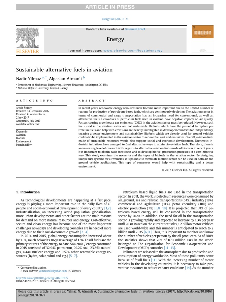 Energy: Nadir Yilmaz, Alpaslan Atmanli | PDF | Biofuel | Biodiesel