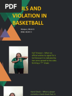 FIBA Officiating Signals | PDF | Hand | Referee