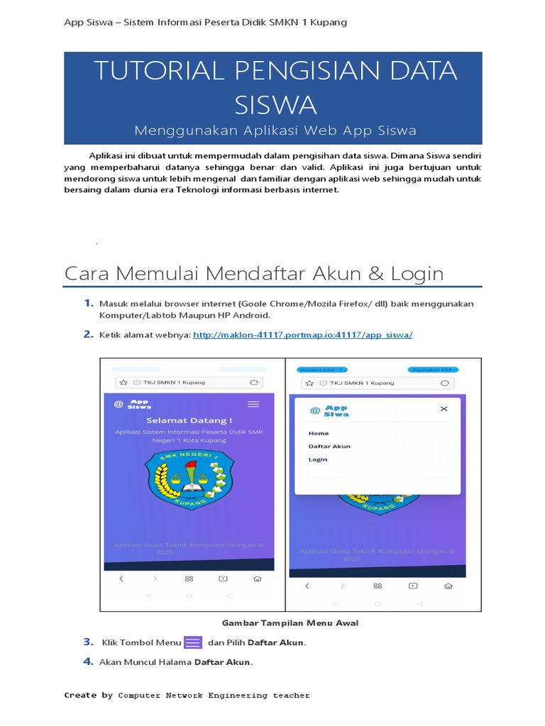 Panduan Pengisian Data Siswa SMKN 1 Kupang | PDF | Karier & Perkembangan