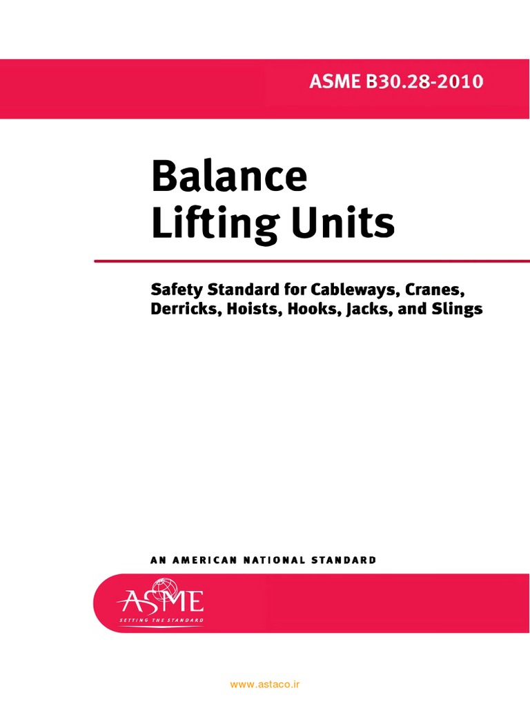 Asme B30.28 2010 PDF | PDF | Crane (Machine) | Nature