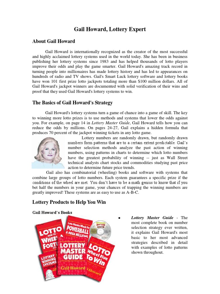 Gail Howard Lottery Expert | PDF | Lottery | Gambling