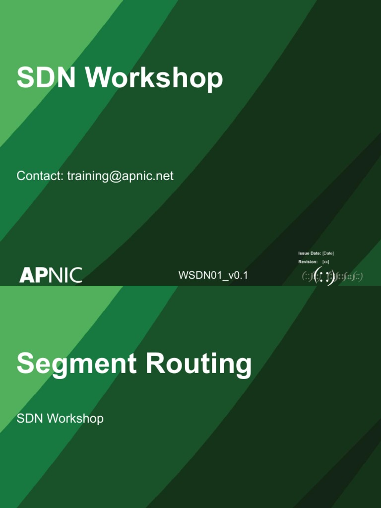 Wsdn01 Module 3 Segment Routing V10 Pdf Multiprotocol Label Switching Networking 8377