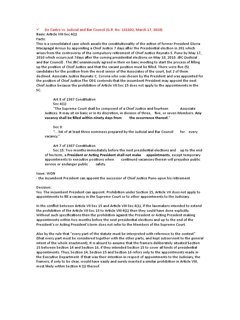 De Castro March | PDF | Presidents Of The United States | American ...